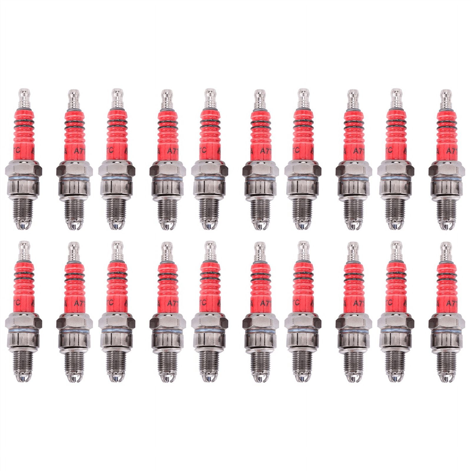 Pack of 20 Racing 3 Electrode Spark Plug A7Tc for 50Cc 110Cc 125Cc ...