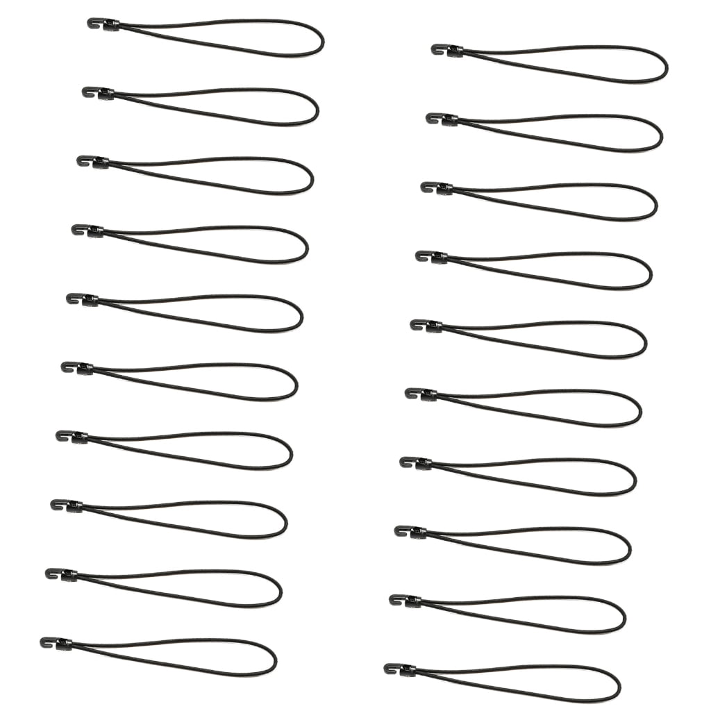 Pack of 20 Sturdy Elastics Hook Straps for Tarpaulin Tents Cargo ...