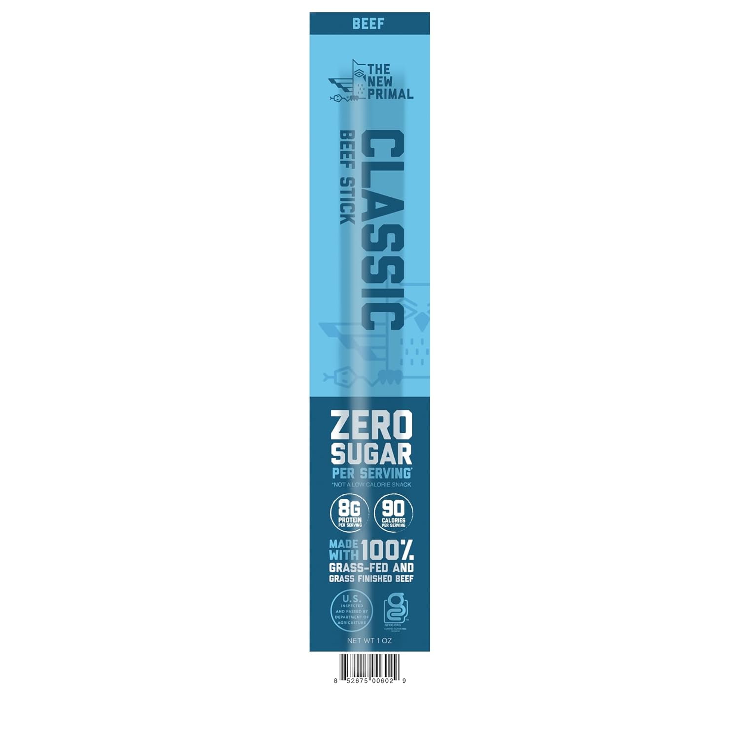 Pack of 20, The New Primal Classic Beef Stick, 1 oz - Walmart.com