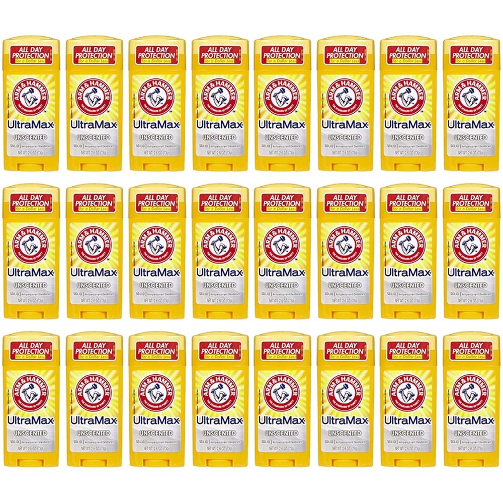 Pack of (24) Arm And Hammer Ultramax, Unscented Antiperspirant ...