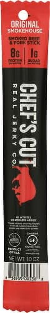 Pack of 24, Chefs Cut Original Smokehouse Real Snack Sticks, 1 oz ...