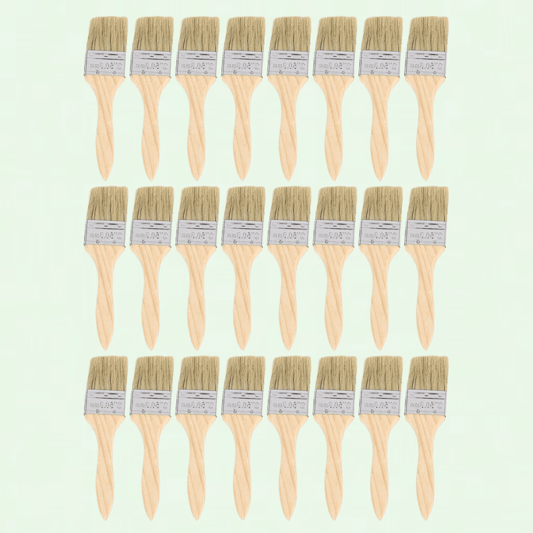 Pack of 24 Chip Brushes and 1.5 Inch Brushes for Paint Stains ...