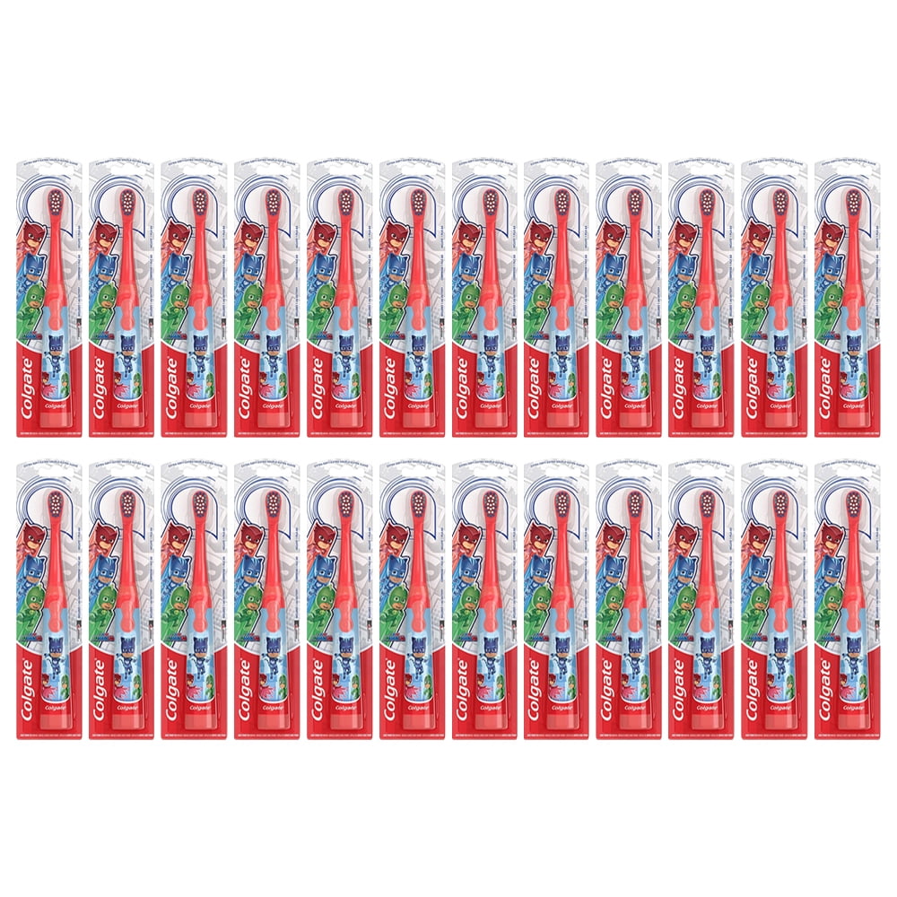 Pack of (24) Colgate Kids Battery Powered Toothbrush, PJ Masks, Extra ...