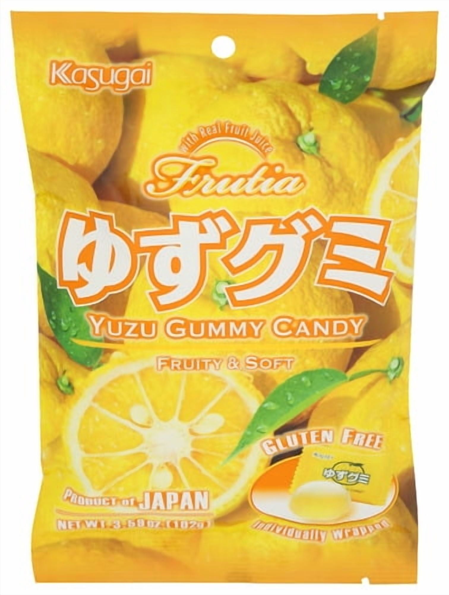 Pack of 24 Kasugai Yuzu Gummy Candy 3.59 oz - Walmart.com
