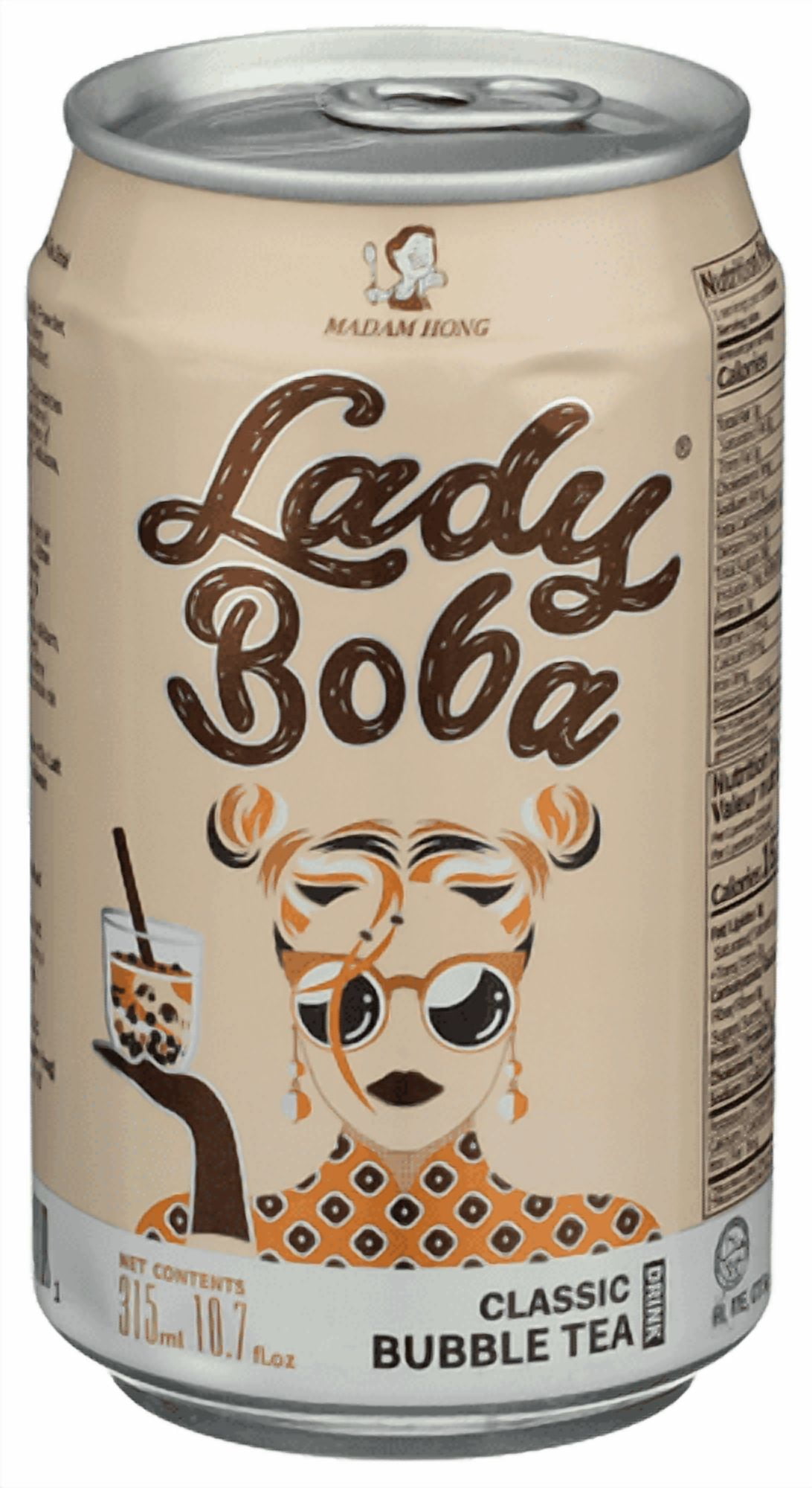Pack of 24 Lady Boba Tea Bubble Classic 10.7 fl oz - Walmart.com