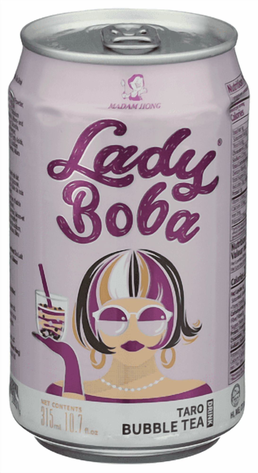 (Pack of 24) Lady Boba Tea Bubble Taro 10.7 fl oz - Walmart.com