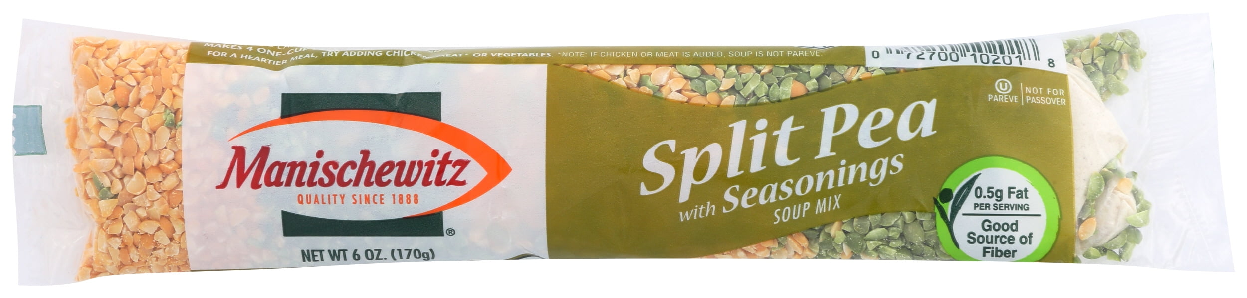 Pack of 24, Manischewitz Split Pea With Seasonings Soup Mix, 6 oz ...