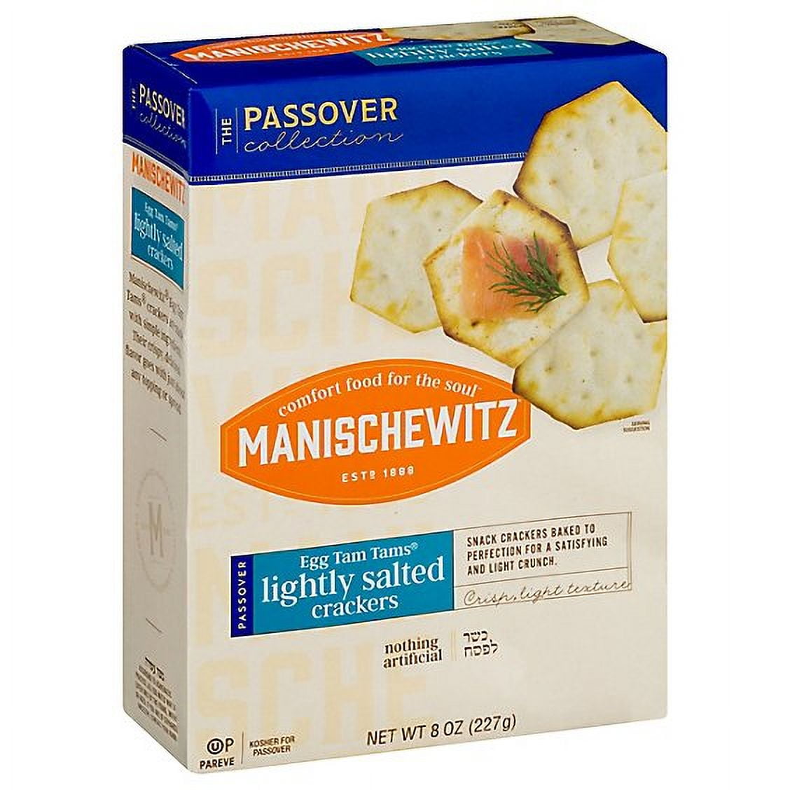 Pack of 24, Manischewitz Tam Tam Garlic Crackers, 8 oz - Walmart.com