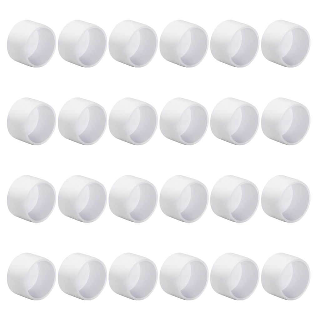Pack of 24 PVC Pipe End Caps 3/4 Inch Furniture Grade Protectors SCH40 ...