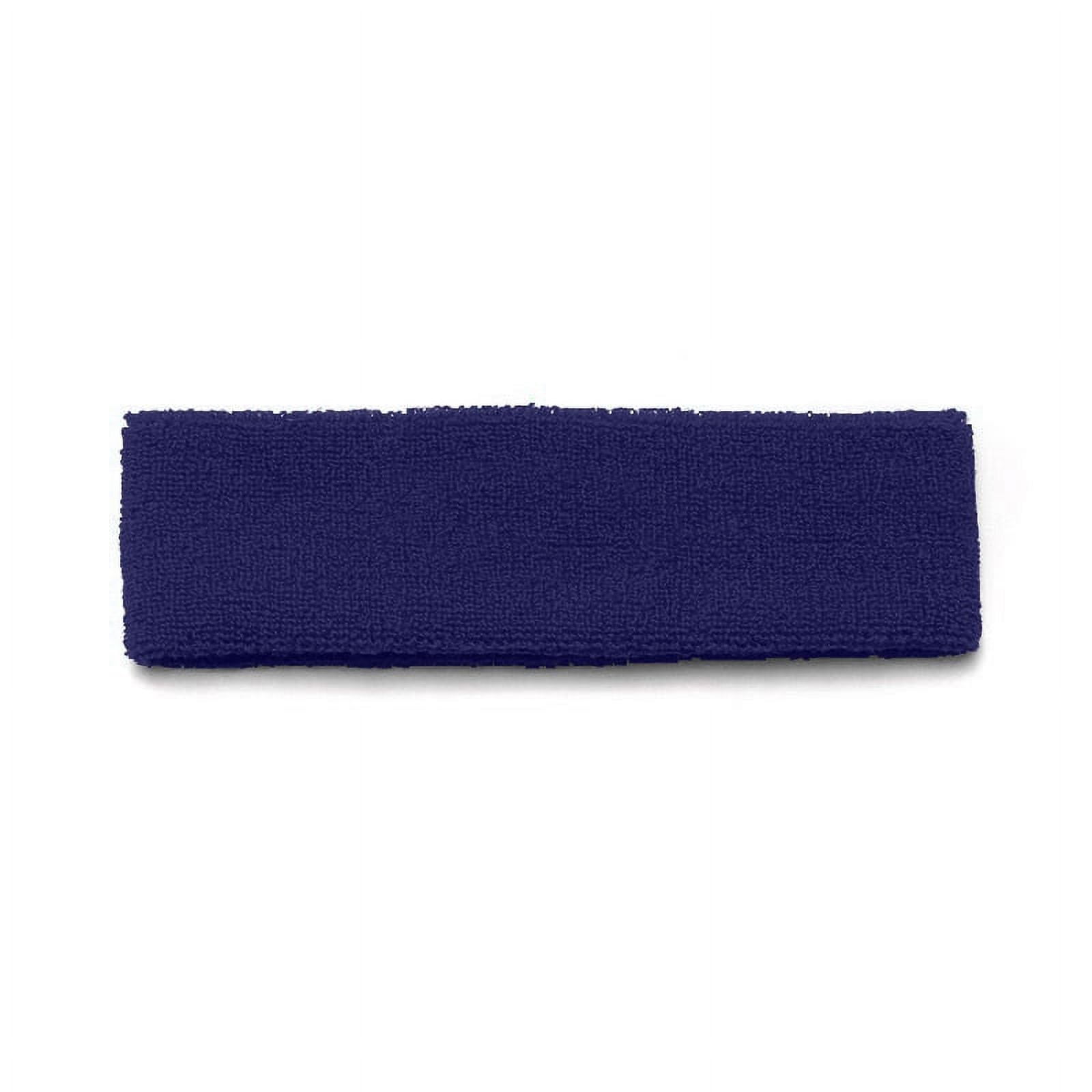 Pack of 24 Stretchy Athletic Sport Headbands Sweatbands (Navy Blue ...