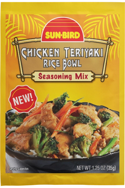 (Pack of 24), Sunbird Chicken Teriyaki Seasoning Mix , 1.25 oz ...