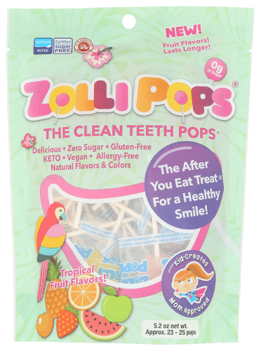 (Pack of 24) Zollipops Tropical Assorted Lollipops 5.2 Oz - Walmart.com