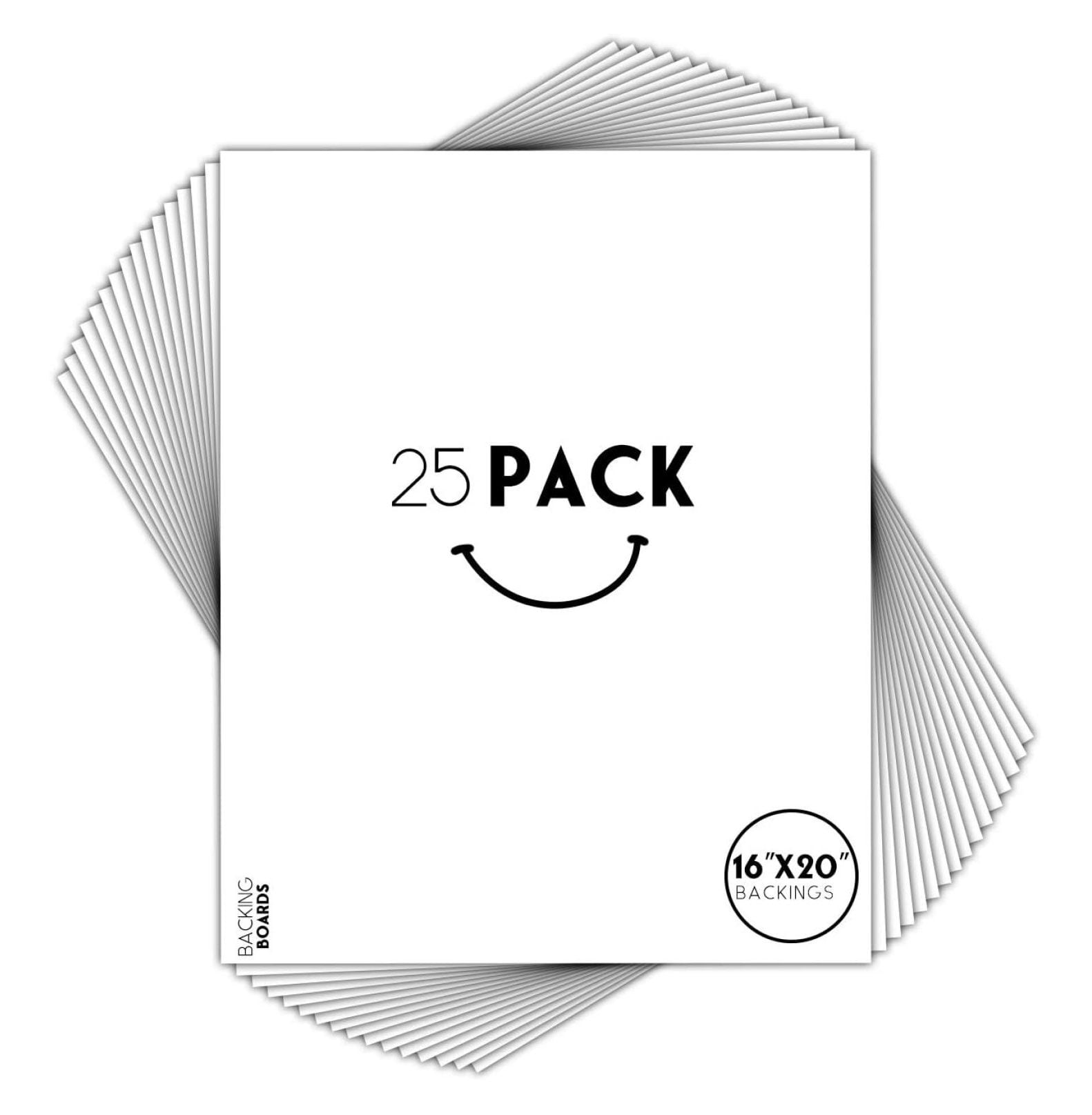 , Pack of 25 16x20 inch Picture Backing Board for Frames, Artworks ...