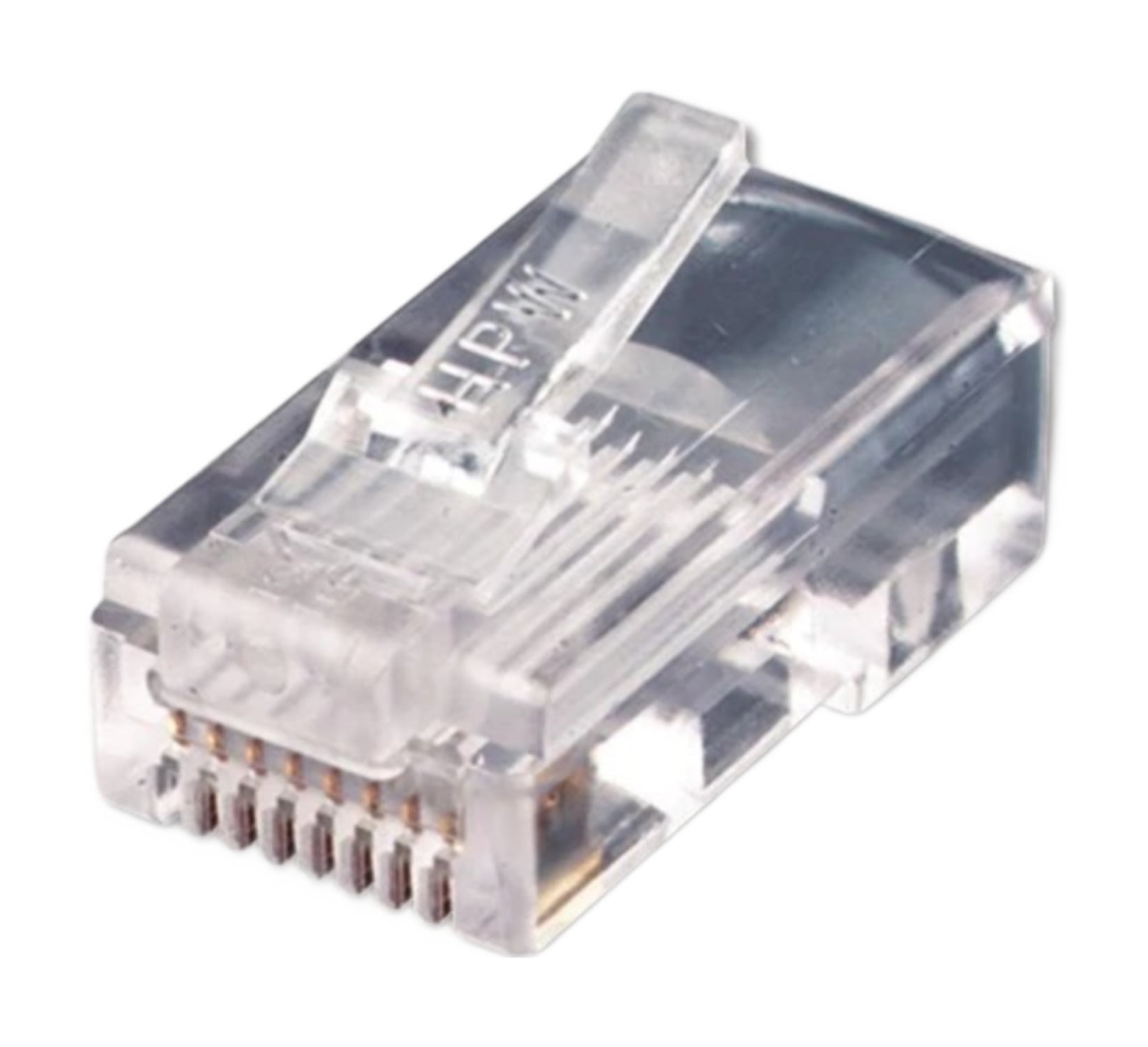 Pack of 25 BRMOD4P25N Connector Modular Plug Clear 8 Position 8 Contact ...