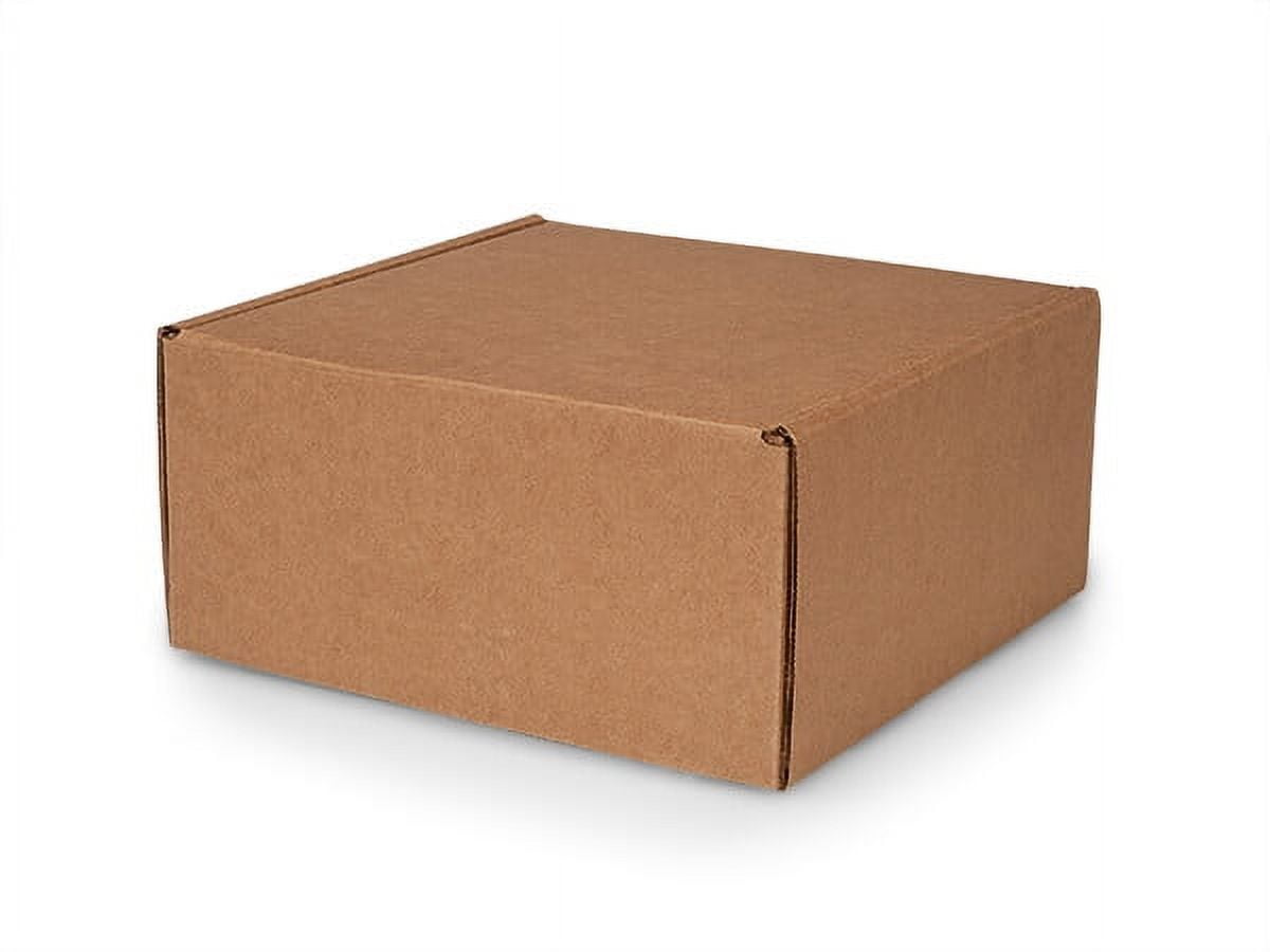Pack of 25, Brown Kraft Tab Lock Mailer Box, 10x10x5", One-Piece for ...