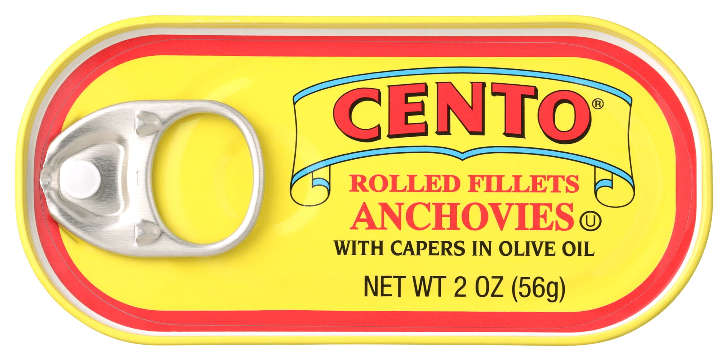 Pack of 25, Cento Rolled Fillets of Anchovies, 2 oz - Walmart.com