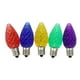 Pack of 25 Faceted C7 LED Multi-Color Christmas Replacement Bulbs ...