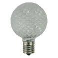 Pack of 25 Faceted LED G50 Clear Christmas Replacement Bulbs - Walmart.com