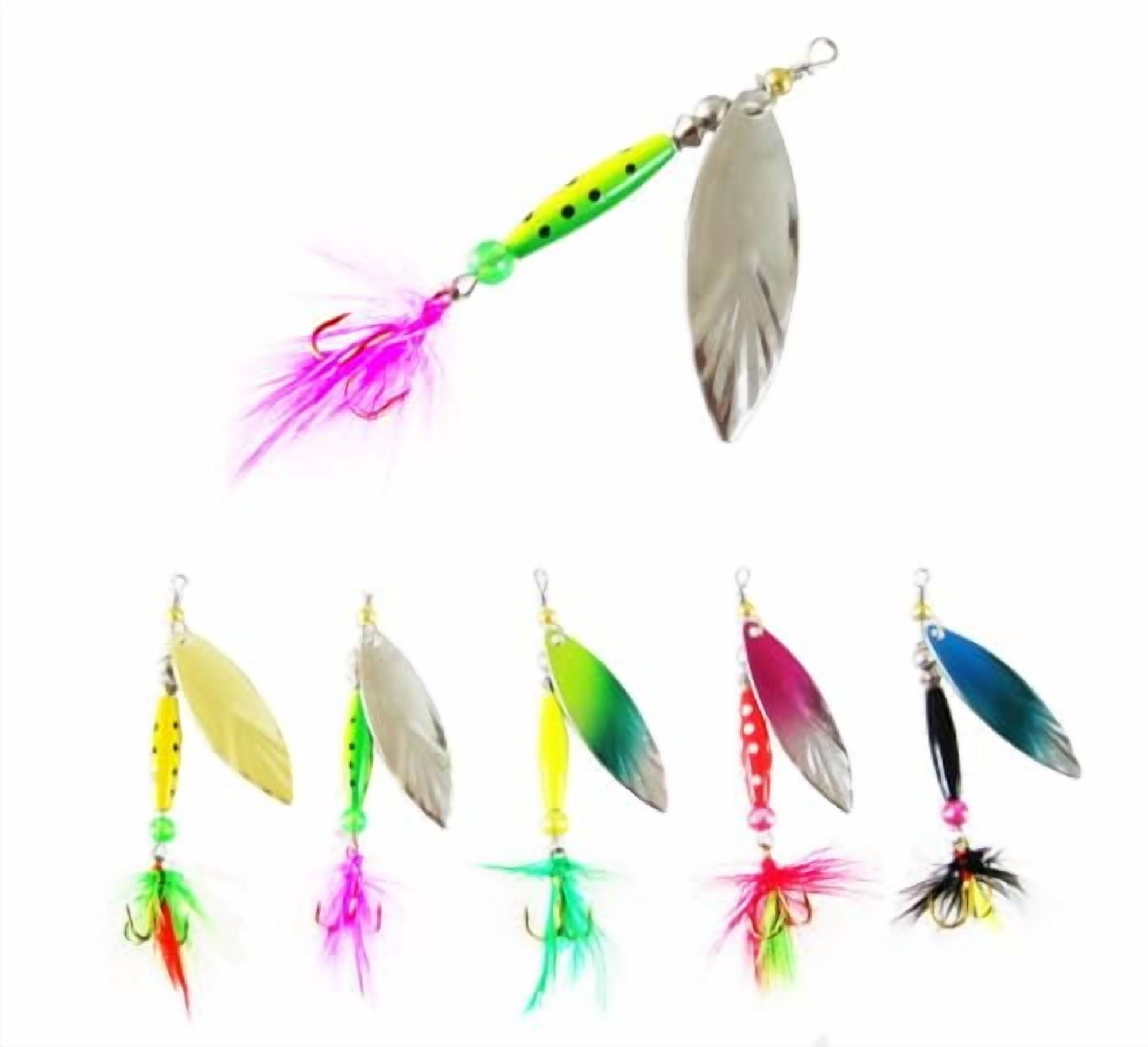 Pack of 25 Fishing Lure Making Supplies Material Spinner Body Kit ...