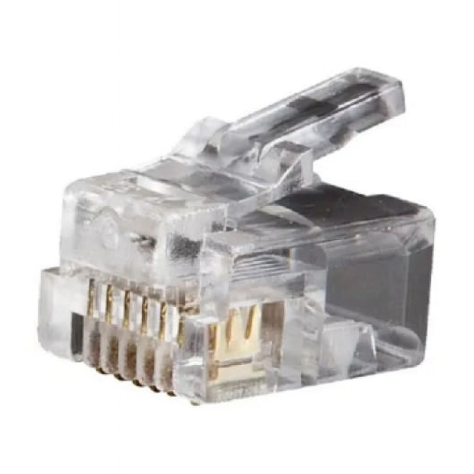 Pack of 25 Klein Tools Modular Telephone Plugs RJ12 6P6C VDV826-600 ...