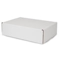Pack of 25, White Kraft Tab Lock Mailer Box, 14x10x4", One-Piece for ...