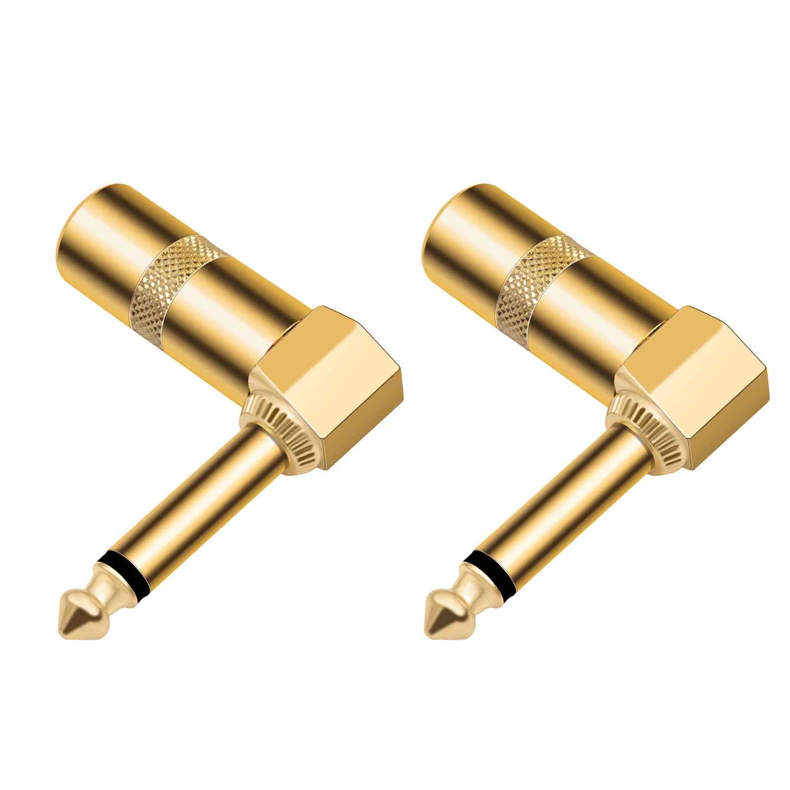 Pack of 2pcs Sound Plugs 1/4inch Male Solder Plugs Connectors For ...