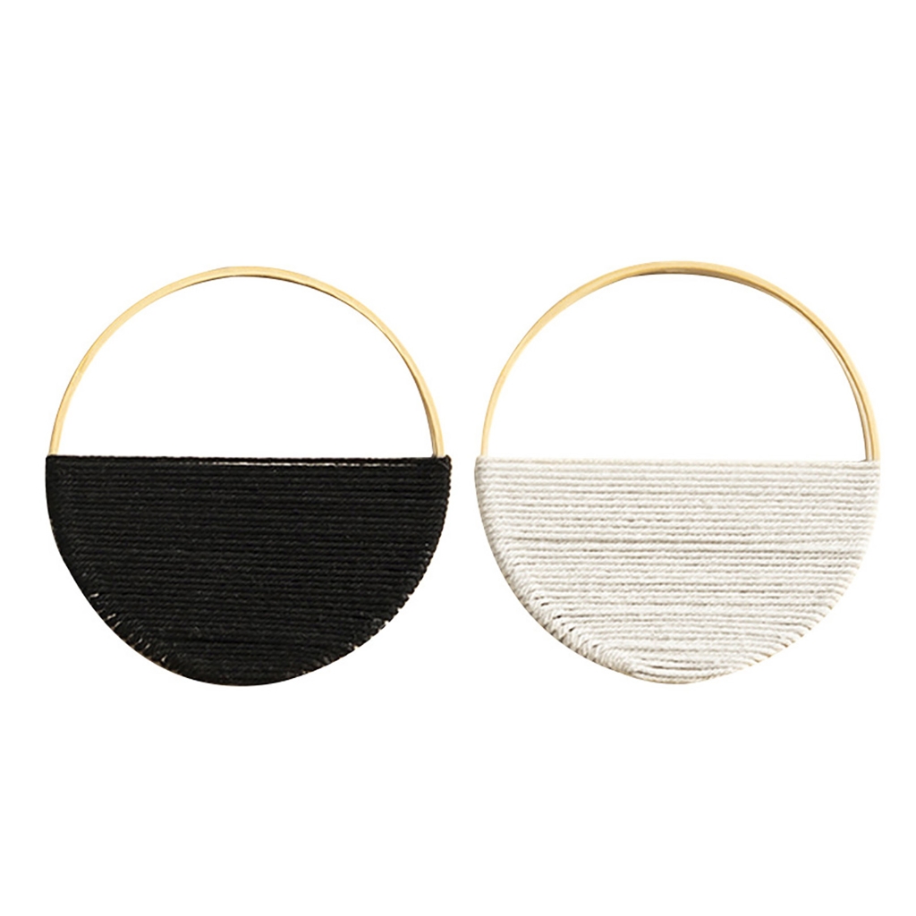 Pack of 2pcs Unique Woven Wall Hangings Round Shaped Wall Decor ...