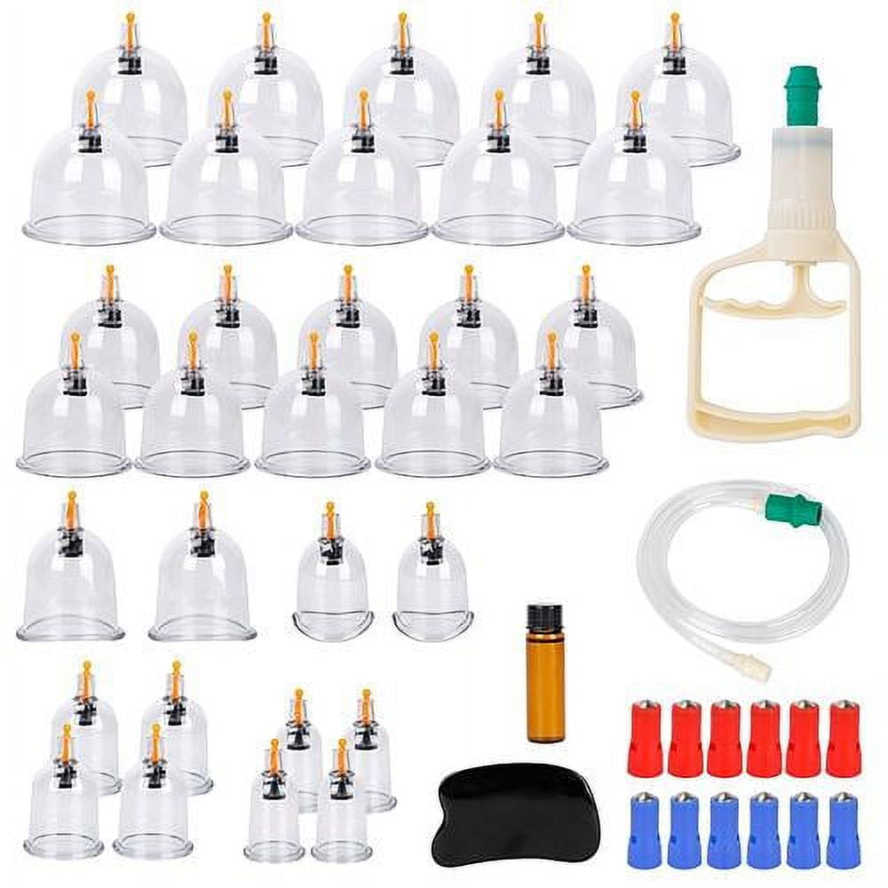 [Pack of 3] 32 Cups Chinese Massage Therapy Cupping Set Body Vacuum ...