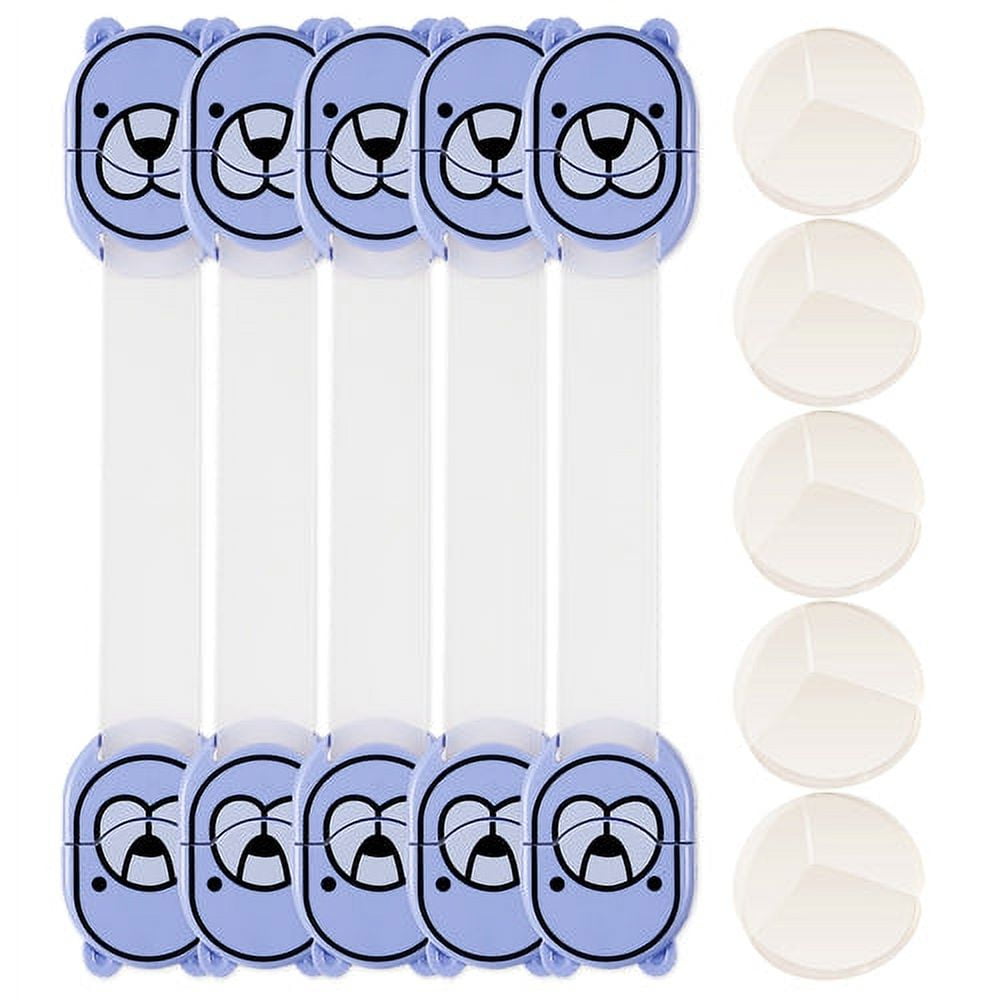 [Pack of 3] 5Pcs Kids Safety Locks w/ 5 Furniture Corner Protectors ...
