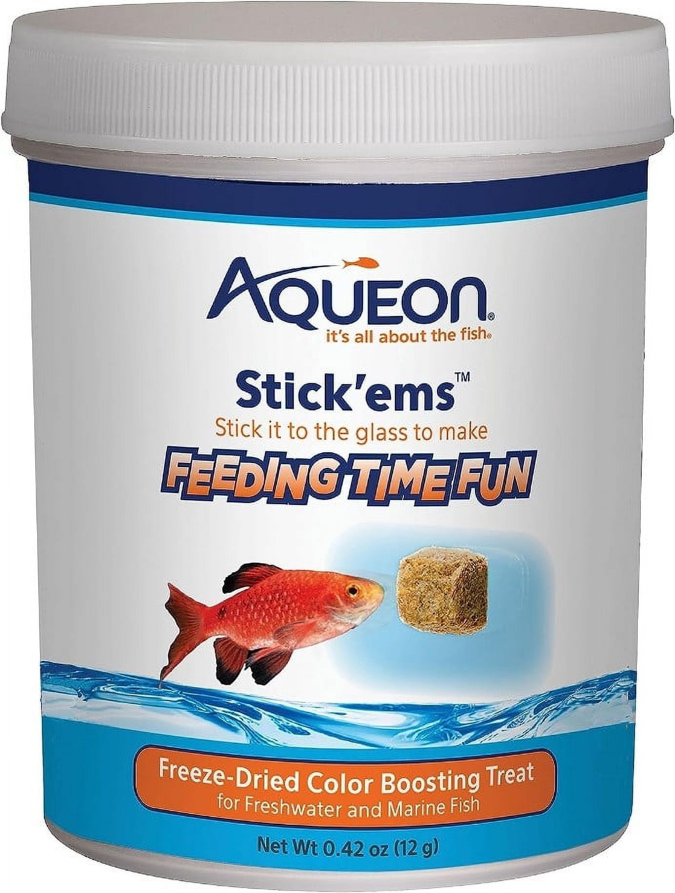 [Pack of 3] Aqueon Stick'ems Freeze Dried Color Boosting Treat for Fish ...