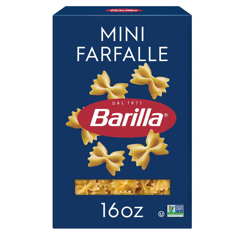 Pack of 3 Barilla Mini Farfalle Pasta, Quality Non-GMO and Kosher ...