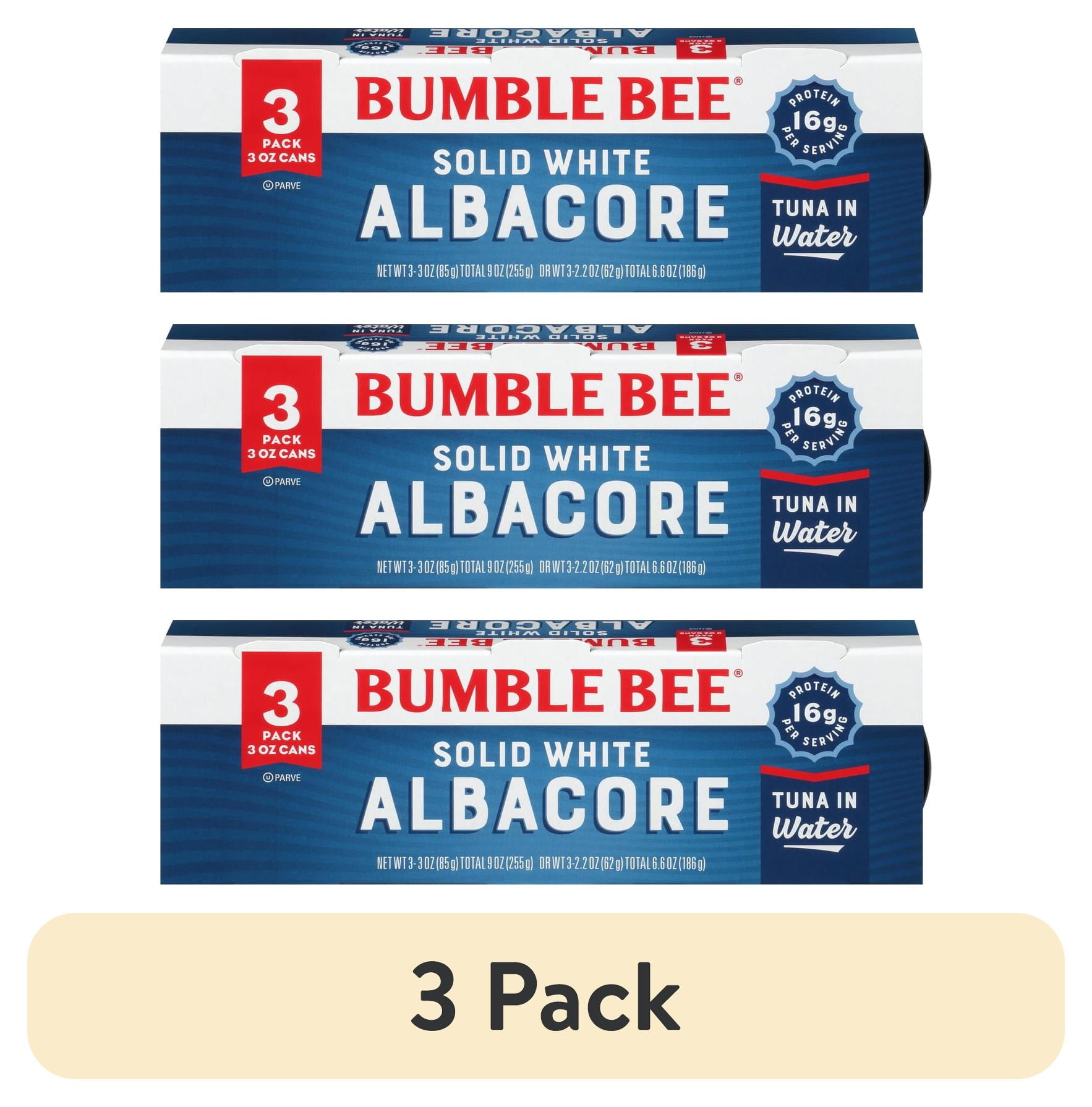 (3 pack) (Pack of 3) Bumble Bee Solid White Albacore Tuna in Water, 3 ...