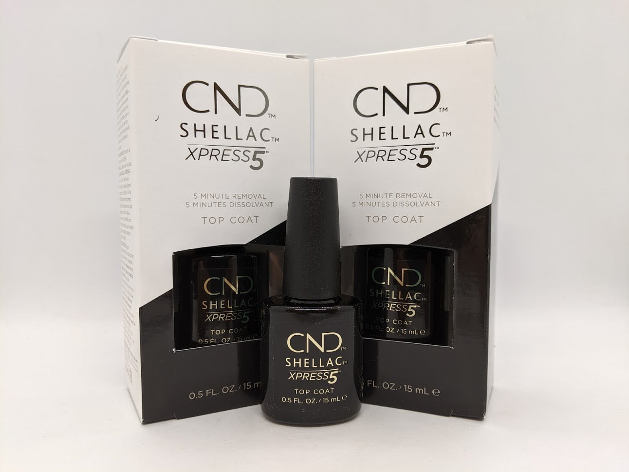 (Pack of 3) CND Shellac Nail Polish Xpress5 Top Coat 0.5 Fl oz ...