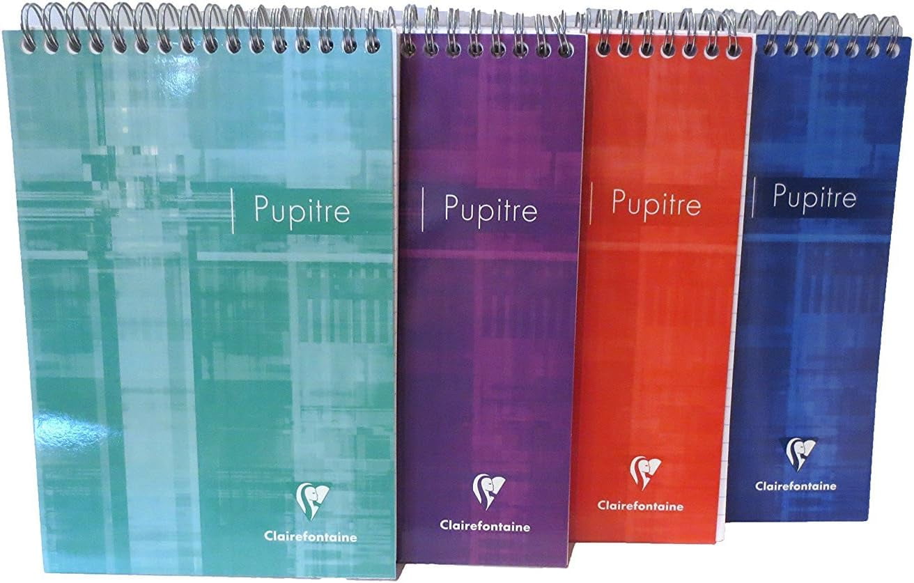 Pack of 3 Clairefontaine Wirebound Notepads (Colors May Vary) Lined - 3 ...