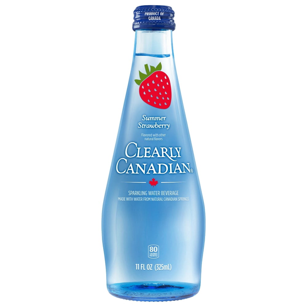 Pack of 3 Clearly Canadian Summer Strawberry Sparkling Water Beverage ...