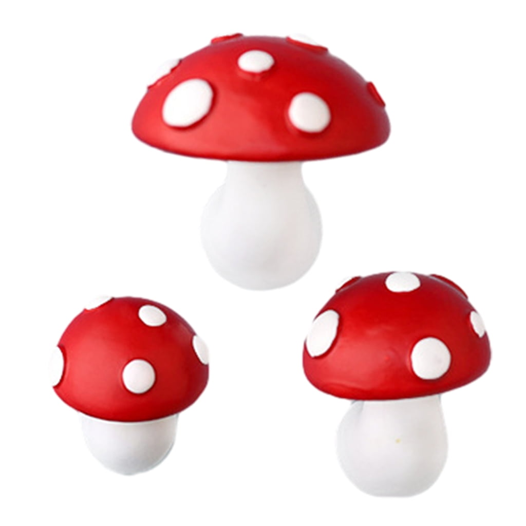 Pack of 3 Colorful Cartoon Mushroom Fridge Magnets Versatile Kitchen ...