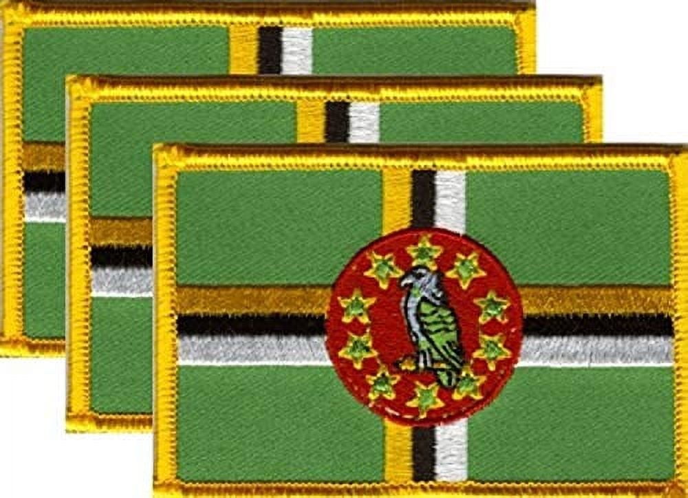 Pack of 3 Country Flag Patches 3.50" x 2.25", Three International ...