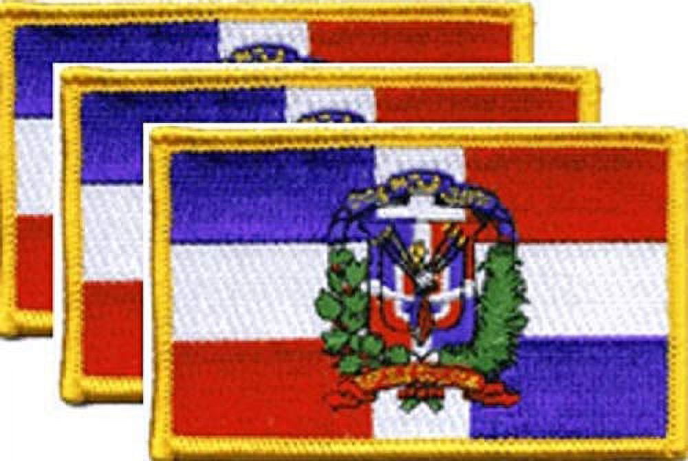 Pack of 3 Country Flag Patches 3.50" x 2.25", Three International ...