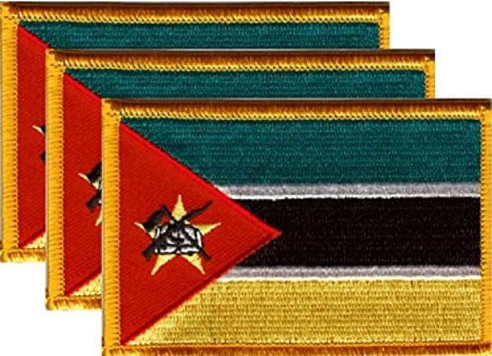 Pack of 3 Country Flag Patches 3.50" x 2.25", Three International ...