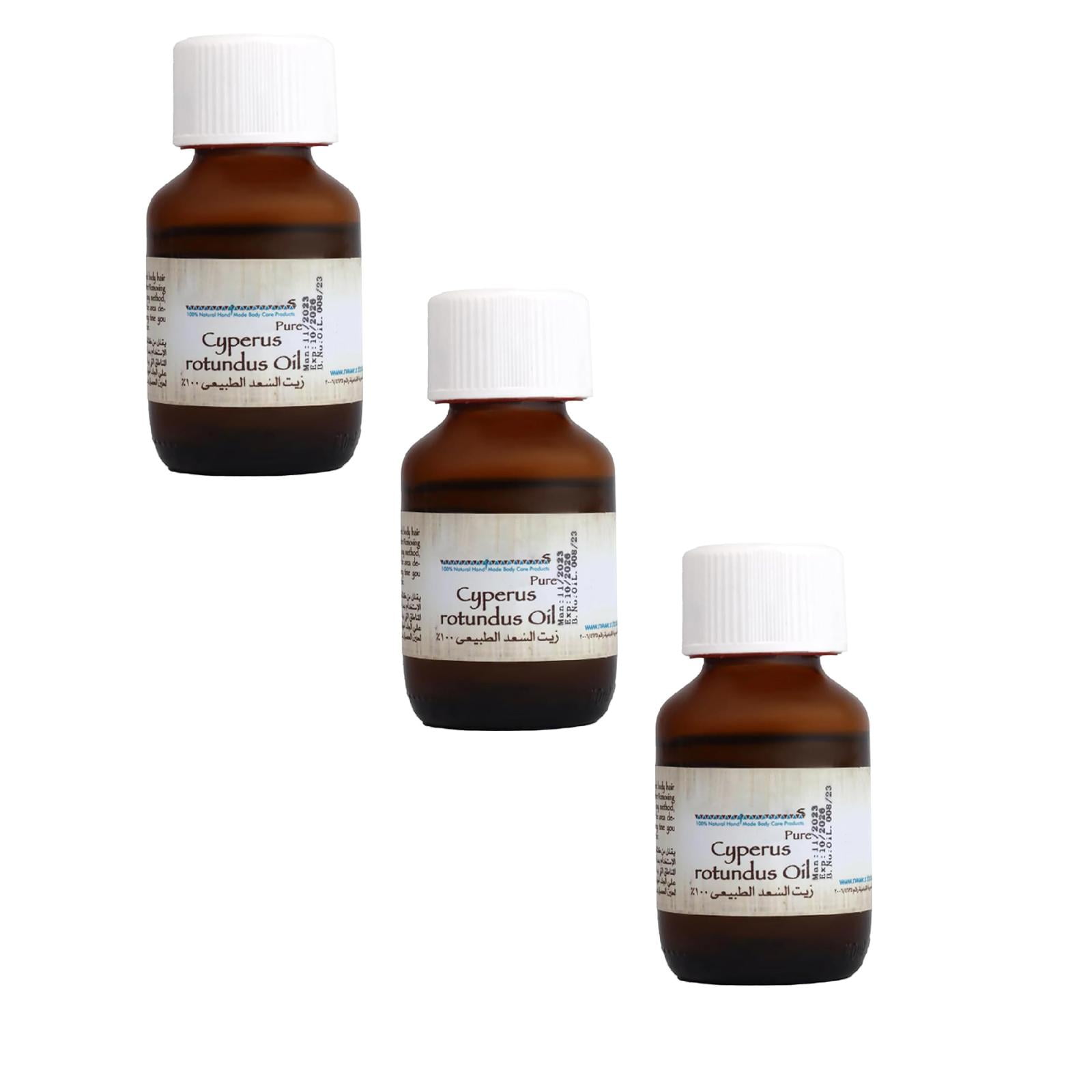 Pack of 3 Cyperus Rotundus Oil - 100% Pure Cyperus Oil for Hair Removal ...