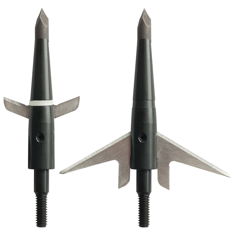 (Pack of 3) Expandable Broadheads by Swhacker, 2-Blade 1.25 Grain 2.25 ...