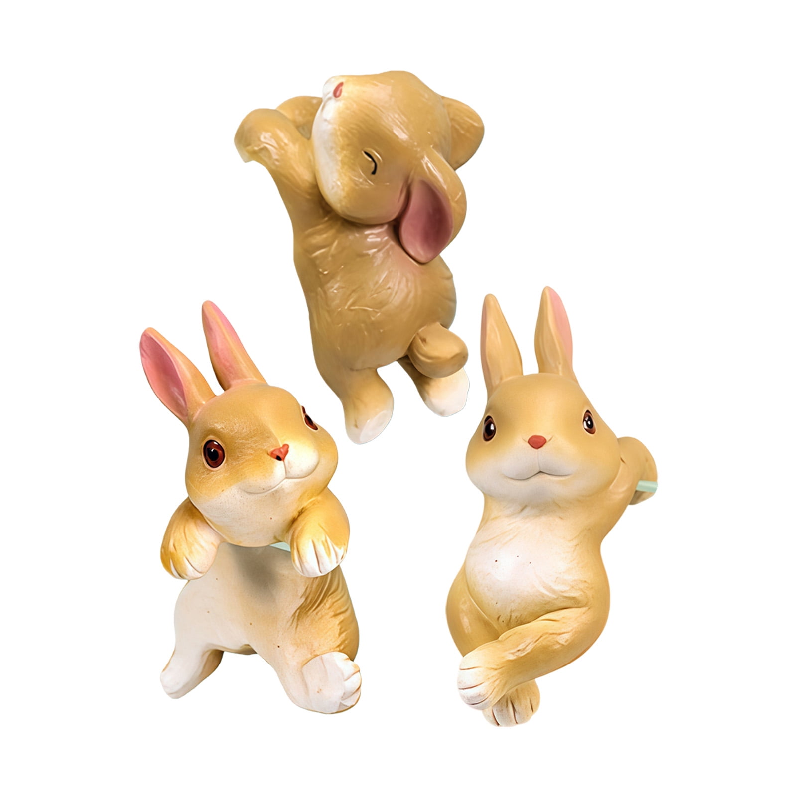 Pack of 3 Eye Catching Rabbits Shape Plant Pots Perfect for Flower ...