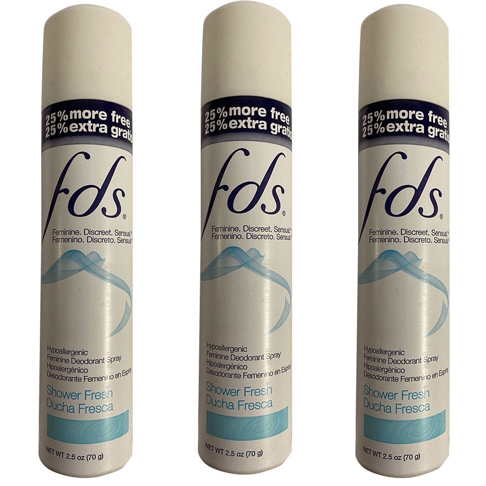 Pack of (3) FDS Feminine Spray Shower 2.50 Ounces - Walmart.com