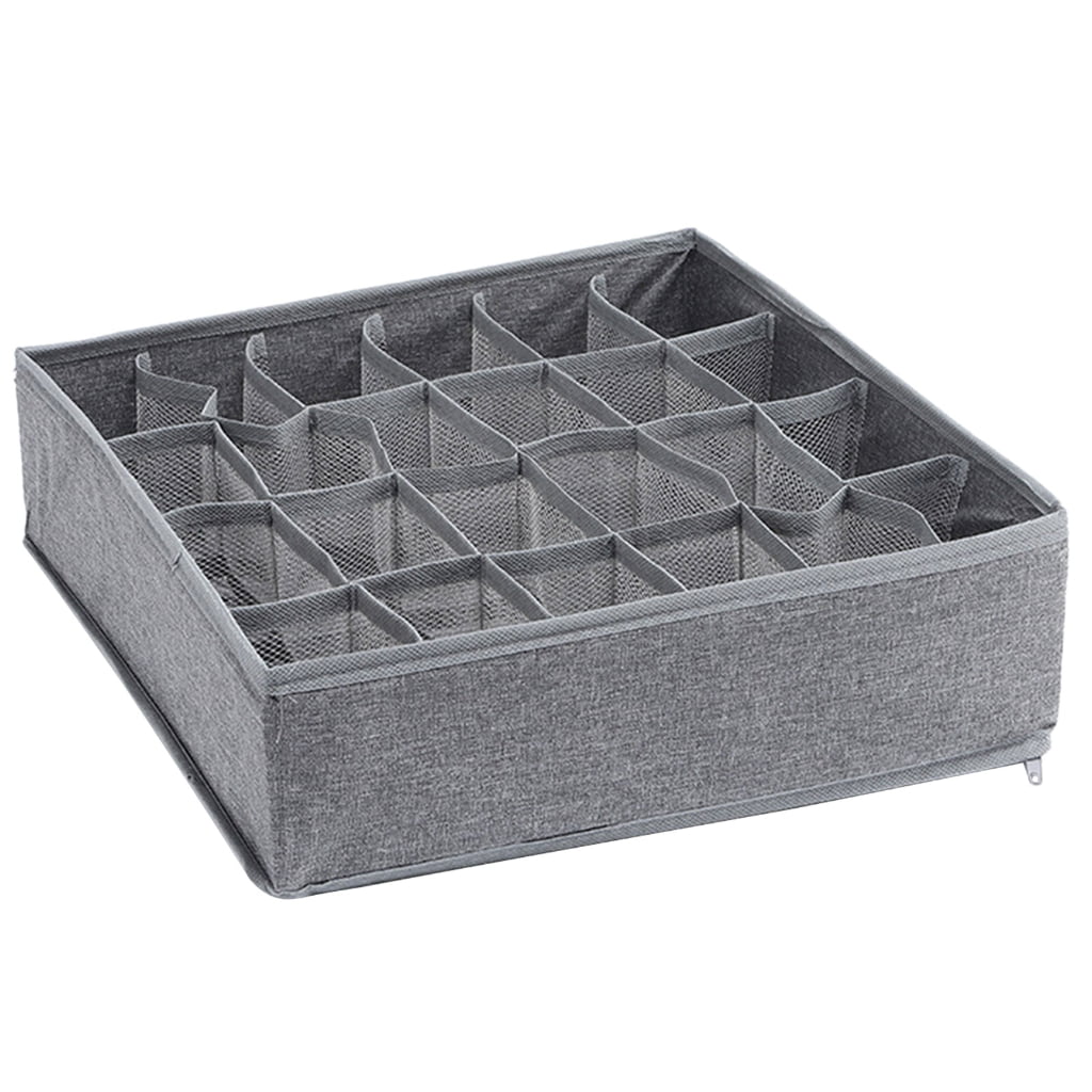 Pack of 3 Fabric Storage Box Drawer Divider for Small Items Sock ...