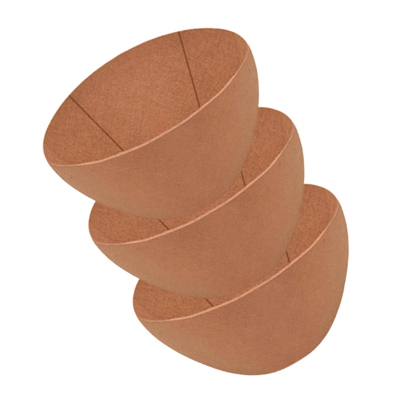 Pack of 3 Felt Planter Liners Set Thick Fabric Round Basket Insert ...