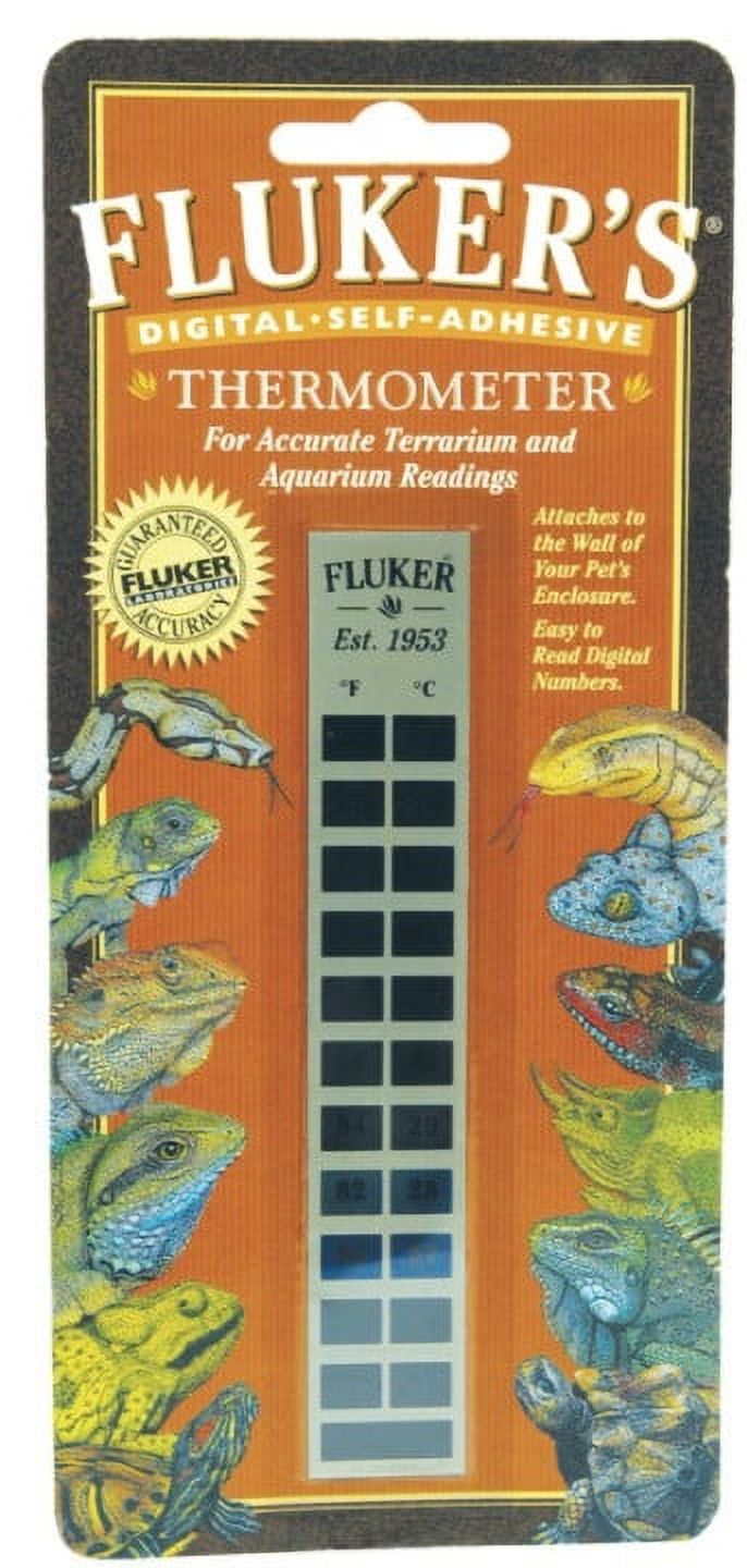 [Pack of 3] Flukers Flat Digital Self-Adhesive Thermometer 1 count ...