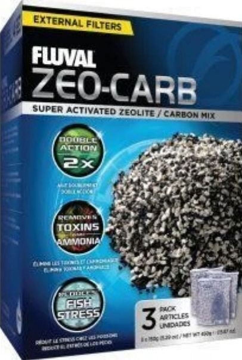 [Pack of 3] Fluval Zeo-Carb Filter Media 3 count - Walmart.com
