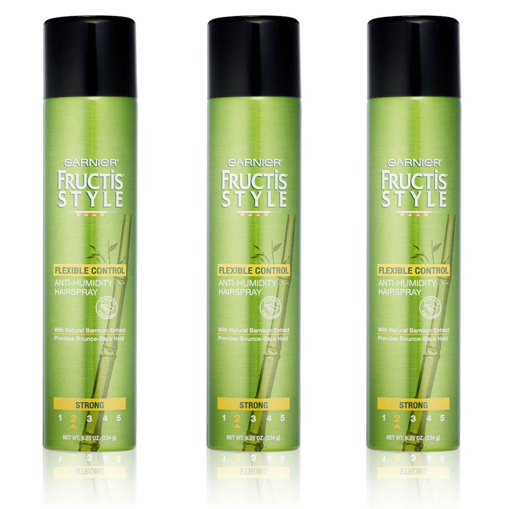 Pack of (3) Garnier Fructis Style Flexible Control Aero Hairspray, 8.25 ...