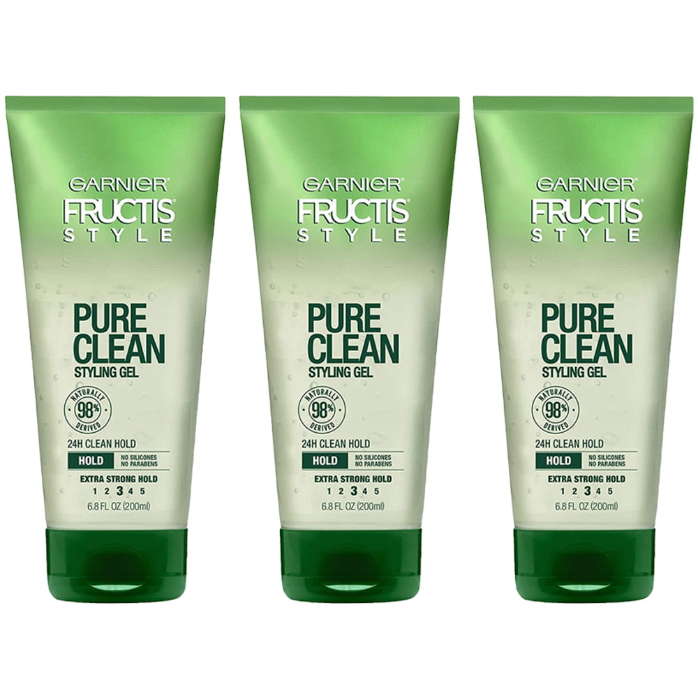 Pack of (3) Garnier Fructis Style Pure Clean Styling Gel, 6.8 Ounces ...