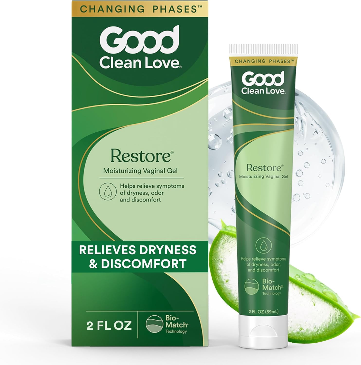 Pack of 3, Good Clean Love Restore Moisturizing Vaginal Gel, 2 fl oz ...